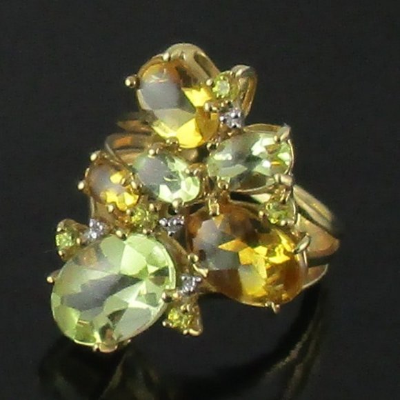 HSN | Jewelry | K Gold Citrus Gemstone Ring | Poshmark
